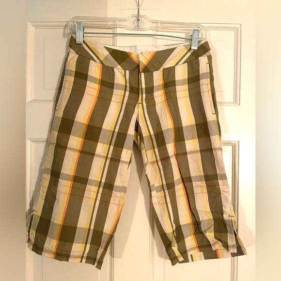 split | Pants & Jumpsuits | Split Plaid Capri Pants | Poshmark